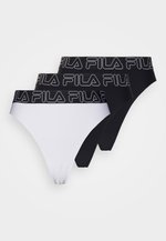 Fila WOMAN BRAZILIAN 3 PACK - String - black/black/white/schwarz ...