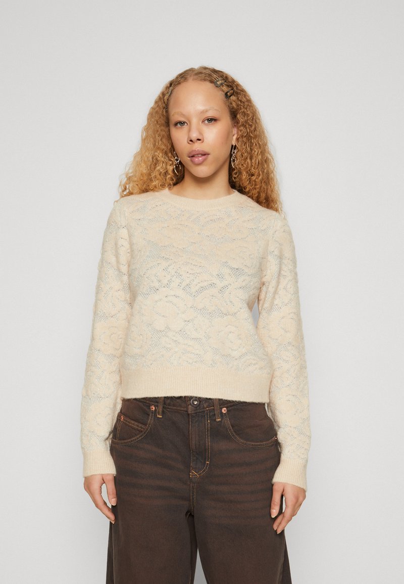 ONLY ONLKIRA - Sweter/mleczny - Zalando.pl
