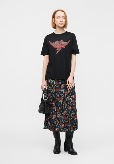 Zadig & Voltaire JAYLA SOFT VIRGIN GARDEN - Bleistiftrock - encre ...