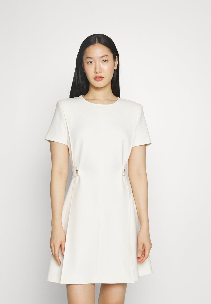 BOSS SHORT-SLEEVED DRESS WITH PARTIAL-BELT DETAIL - Day dress - open ...