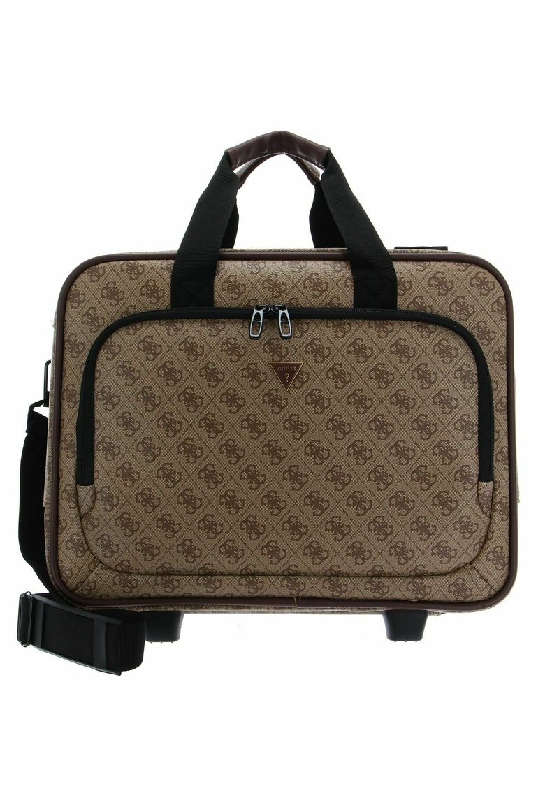 Guess TROLLEY KOFFER 4G LOGO - Valise à roulettes - beige brown/beige ...