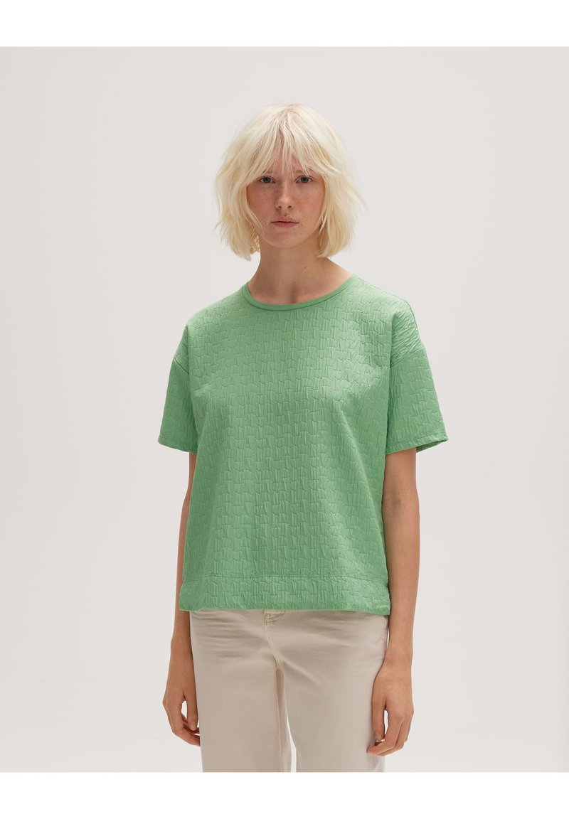 Opus SELLONA ABSTRACT - T-shirt basic - green flash/lichtgroen - Zalando.nl