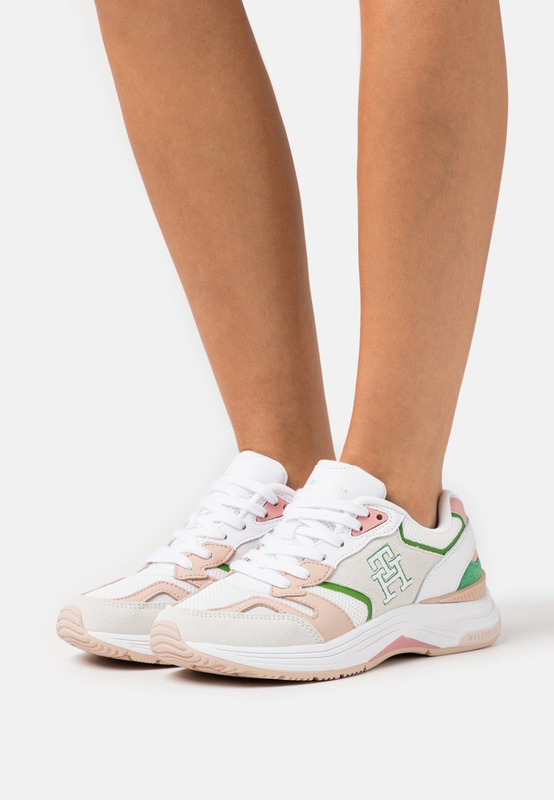 Tommy Hilfiger MODERN PREP RUNNER - Sneakers - white/beige - Zalando.dk