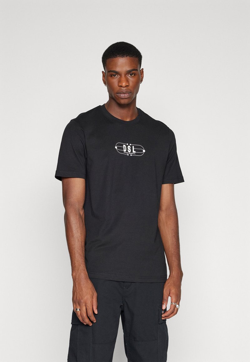 Diesel JUST UNISEX - T-Shirt print - black/schwarz - Zalando.de