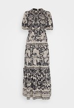 Farm Rio GRAPHIC FLORAL DRESS - Robe longue - black/multicolore ...