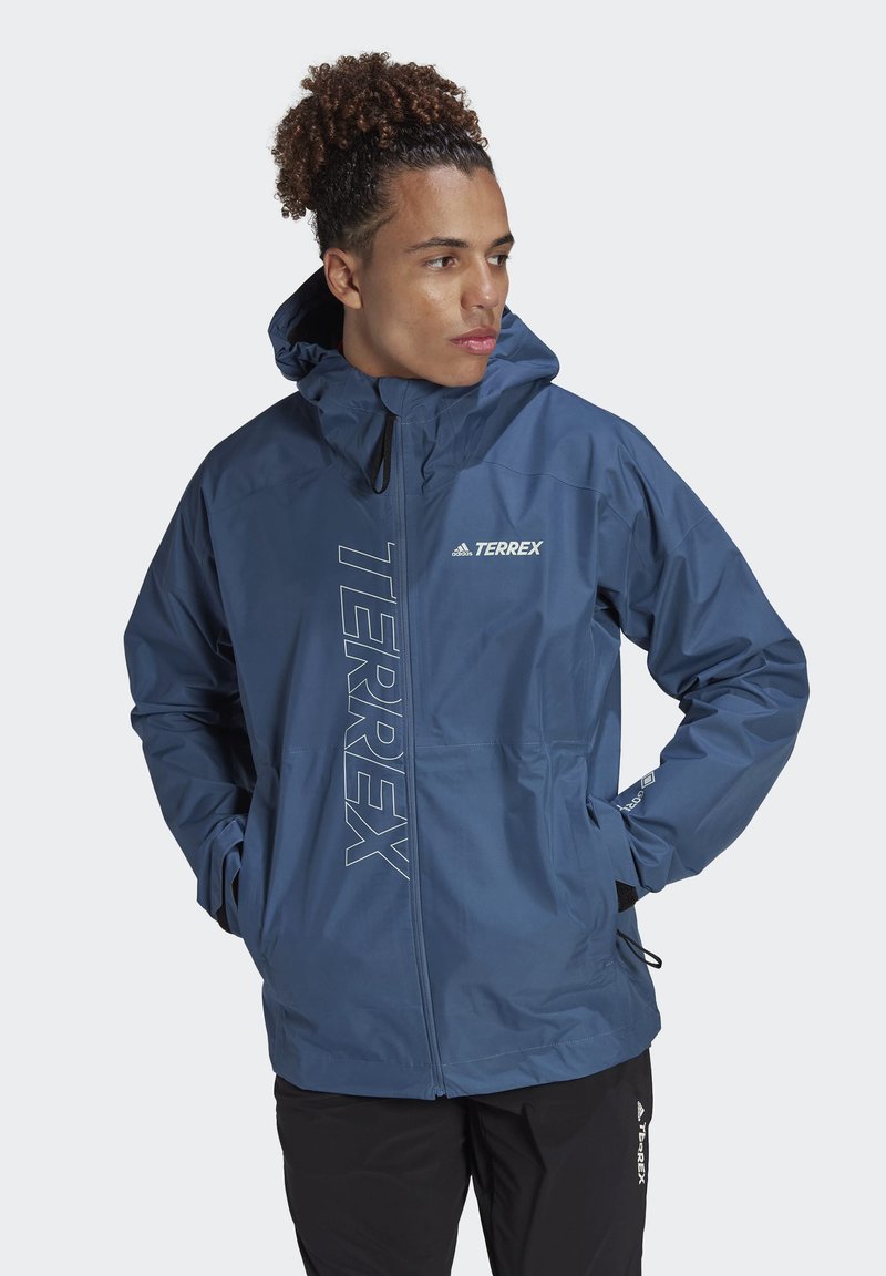 adidas Performance GTX PACLITE J - Hardshell jacket - blue - Zalando