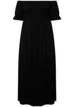 Angel of Style CARREE AUSSCHNITT GESMOKTE BÜSTE HALBARM - Vestido ...