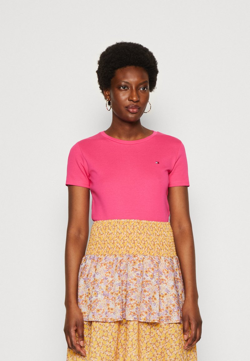 Tommy Hilfiger Slim Cody T Shirt Print Bright Cerise Pink Pink