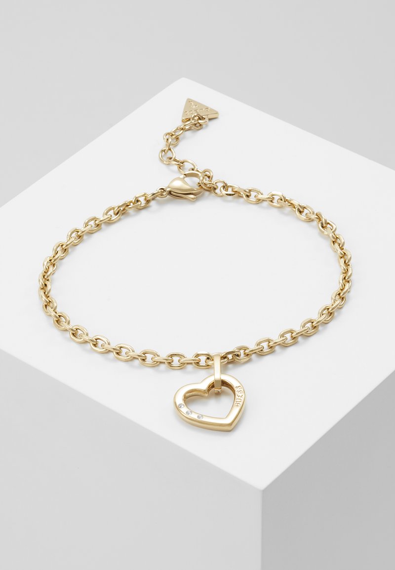 Guess HEARTED CHAIN - Bracelet - gold-coloured - Zalando.co.uk