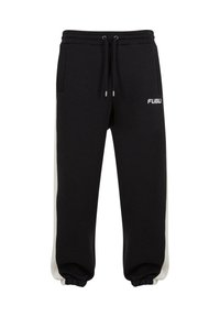 FUBU JOGGER - Tracksuit bottoms - black sand white/black - Zalando