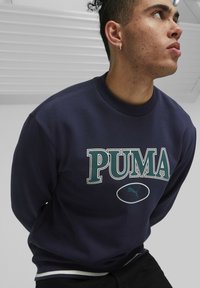 Puma SQUAD MIR RUNDHALSAUSSCHNITT - Sweatshirt - navy/blau - Zalando.de