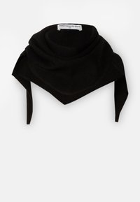 pure cashmere TRIANGLE SCARF - Eșarfă - black/negru - Zalando.ro