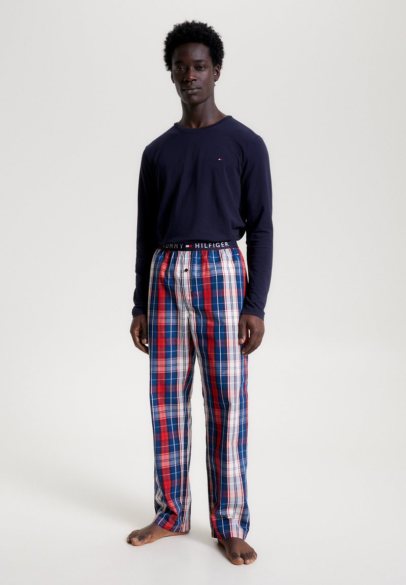 Tommy Hilfiger Set Nattøj Sæt Desert Sky Tommy Tartanmørkeblå Zalandodk
