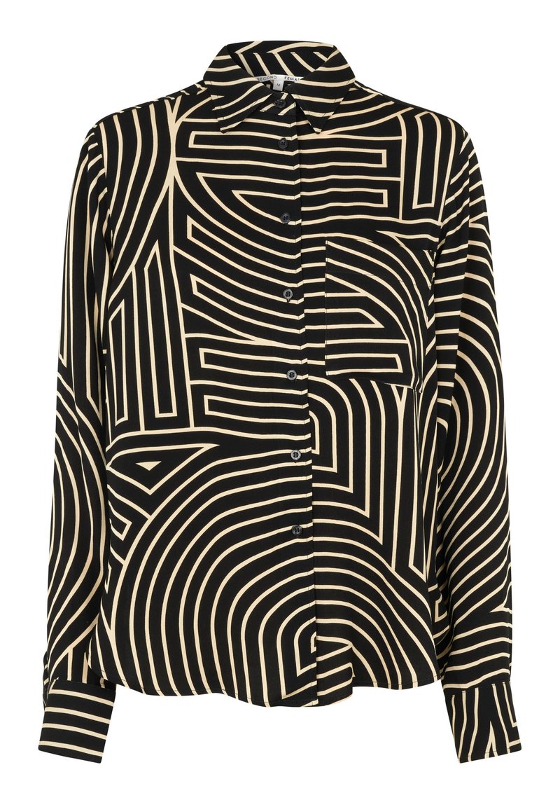 Second Female LOGO LIVEN - Hemdbluse - black/schwarz - Zalando.de