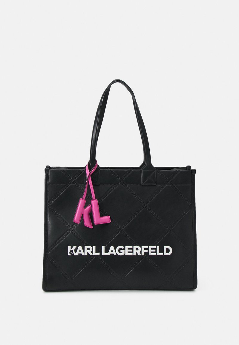 KARL LAGERFELD SKUARE EMBOSSED - Shopping bag - black/nero - Zalando.it