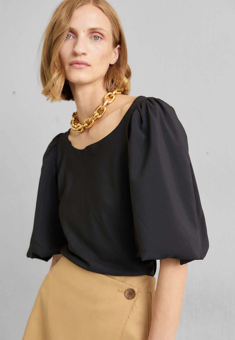 DESIGNERS REMIX VALERIE PUFF - Bluse - black/schwarz - Zalando.at