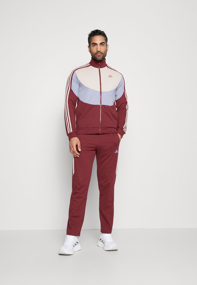 adidas Performance COLORBLOCK - Trainingspak - shadow red/rood - Zalando.nl