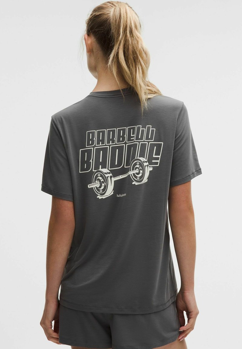 lululemon TRAINING SHORT SLEEVE GRAPHIC - T-shirt con stampa - onyx ...