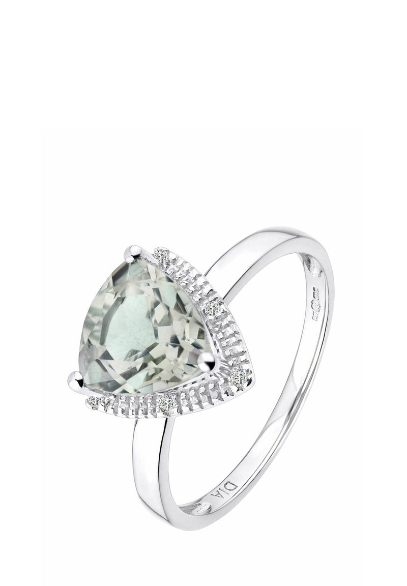 DIAMANT L'ÉTERNEL TRIANGULAR CUT AMETHYST AND DIAMOND - Anillo - white ...