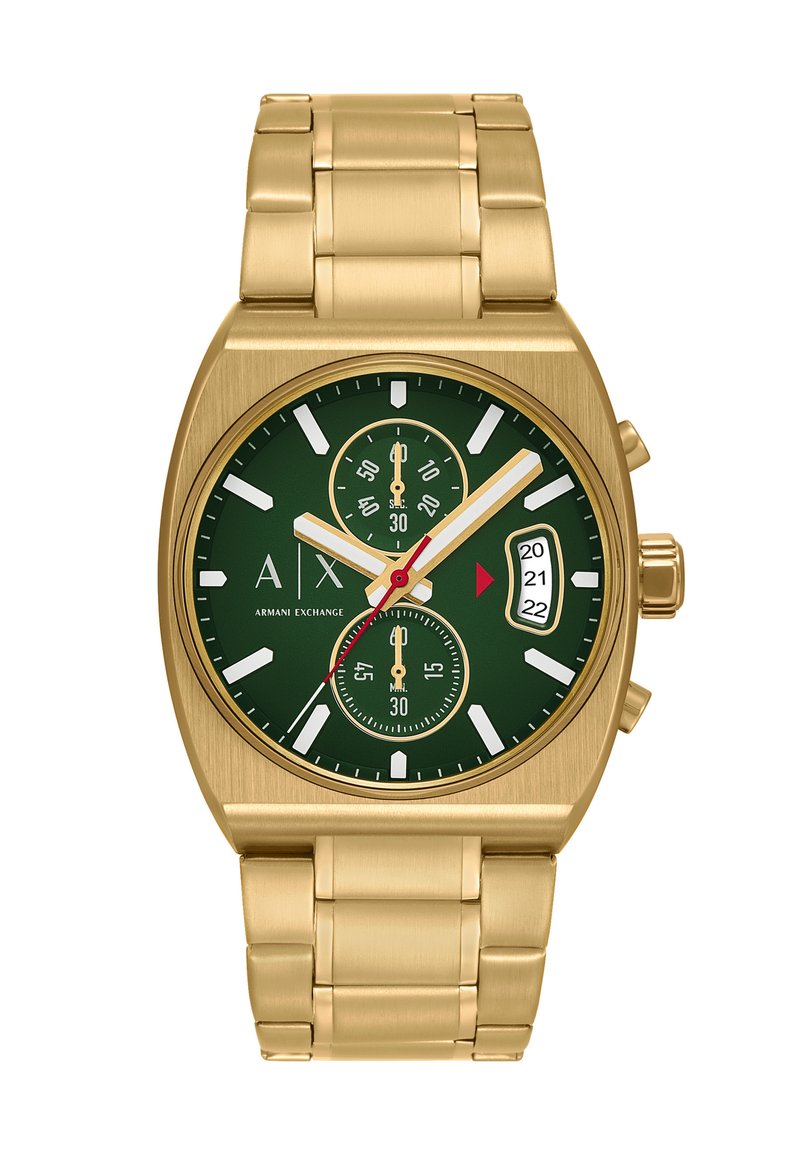 Armani Exchange OLIVER - Zegarek chronograficzny/złoty - Zalando.pl
