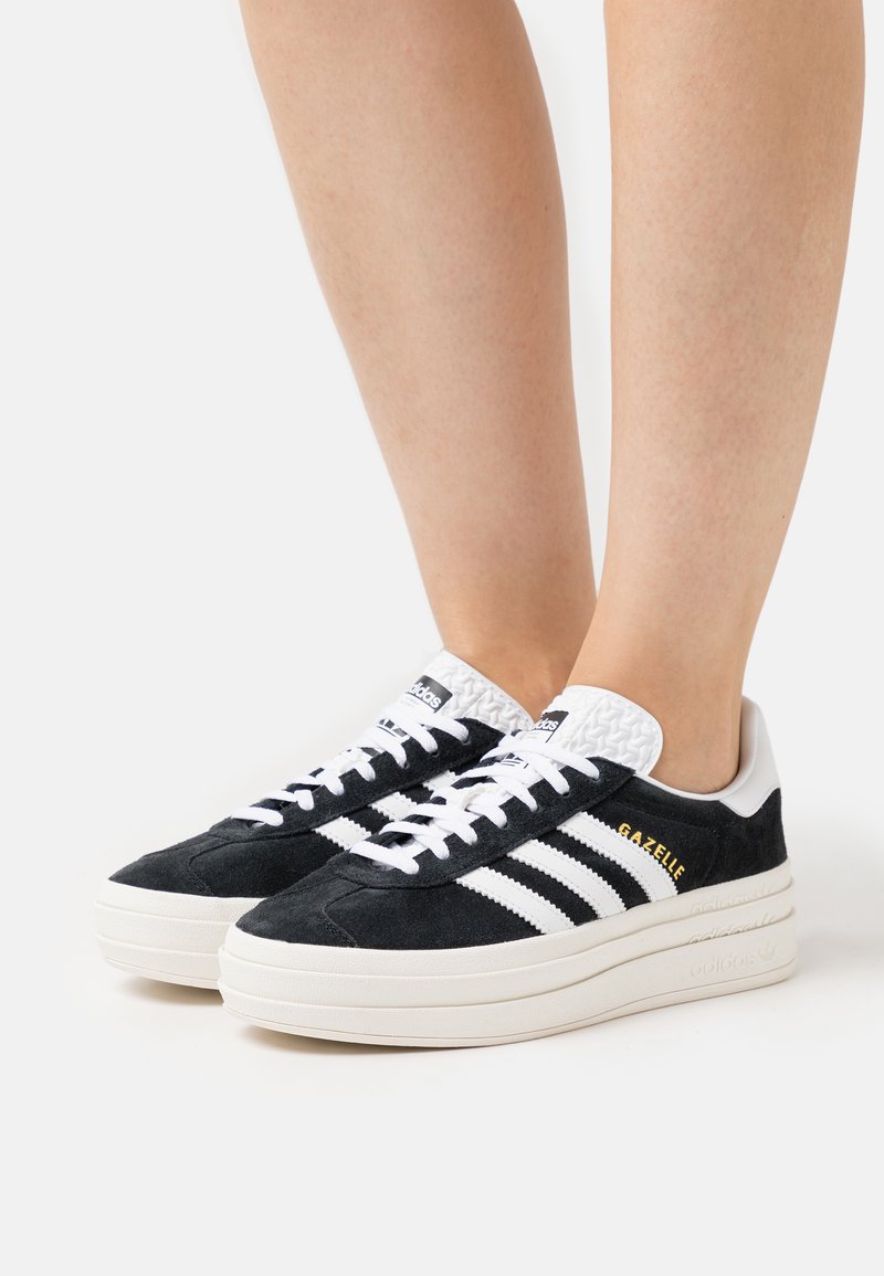 adidas Originals GAZELLE BOLD - Sneakers basse - core black/footwear white/core white/nero - Zalando