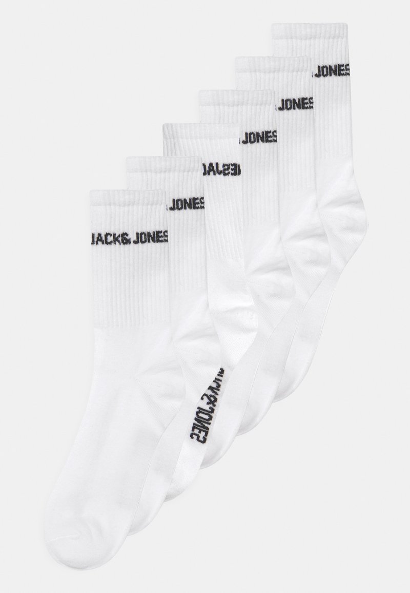 Jack & Jones Junior JACBASIC LOGO JNR 5PACK - Socks - white/white ...