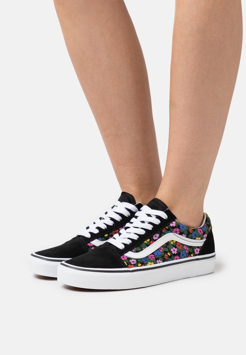 Vans OLD SKOOL UNISEX - Baskets basses - floral black/white/noir ...