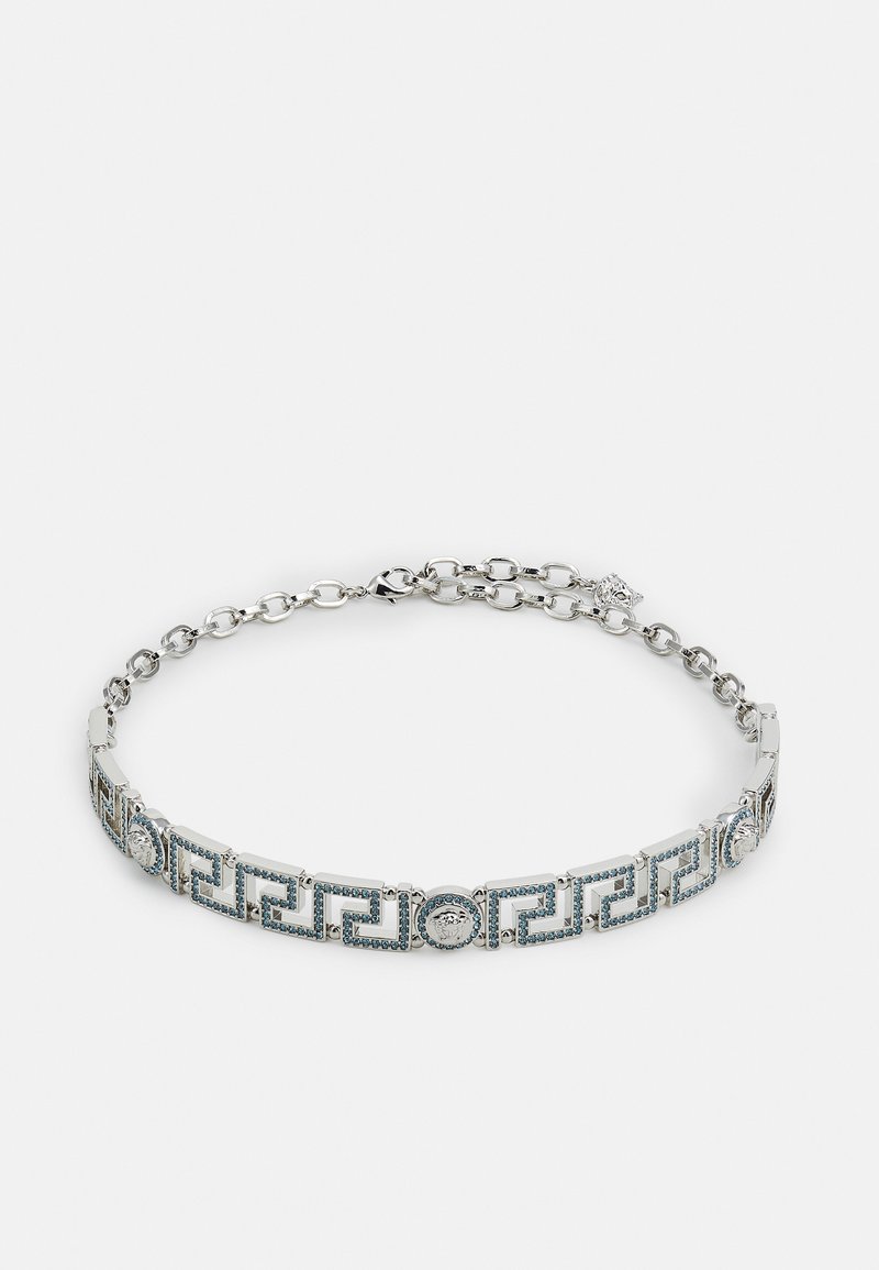 Versace CHOKER - Necklace - silver- coloured/light blue - Zalando.co.uk