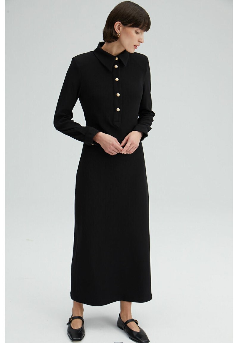 Touché Privé GOLD BUTTONED - Długa sukienka/czarny - Zalando.pl