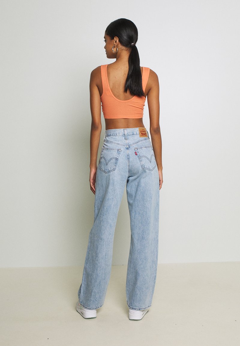 Garage Levi's High Waisted Straight Jean In Blue Lyst
