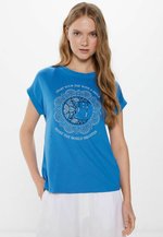 Springfield T-shirt print - blue/blauw - Zalando.nl