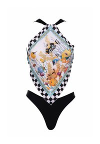Flavia Valentini TRIKINI - Badpak - black white/zwart - Zalando.nl