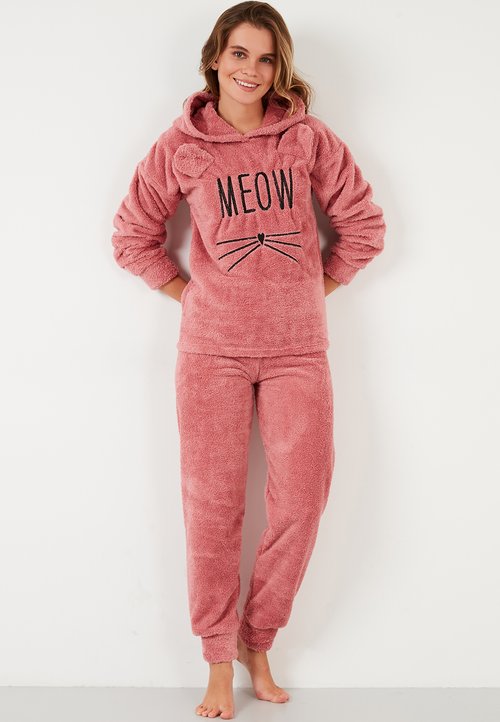 Loungeable BORG ALL-IN-ONE WITH EARS - Pyjama - cream/crème - Zalando.be