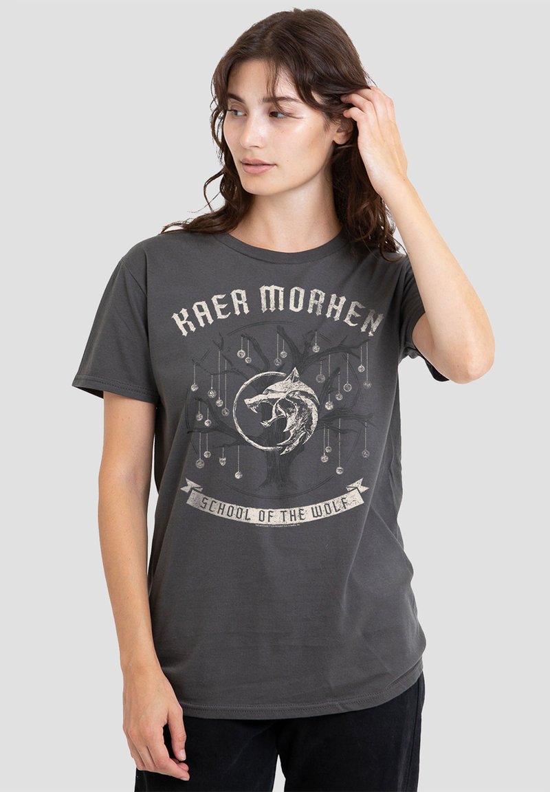 NETFLIX THE WITCHER KAER MORHEN MEDALLION TREE - Print T-shirt ...