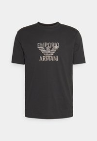 Emporio Armani Print T-shirt - black/black - Zalando.co.uk