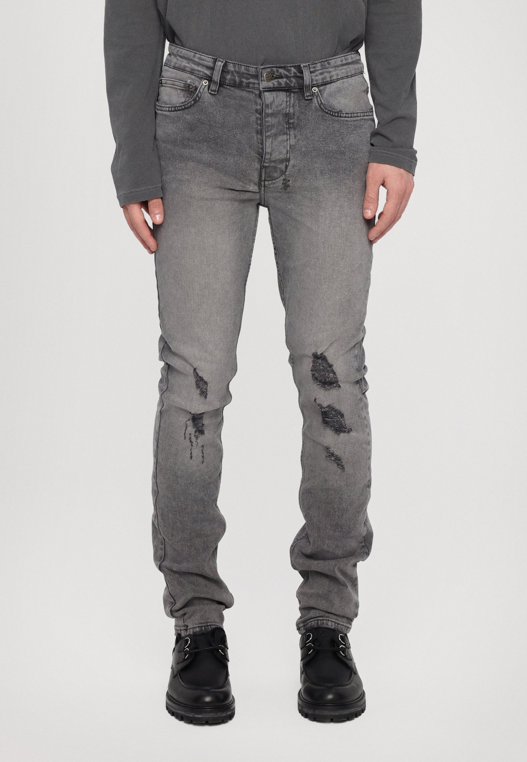 KSUBI CHITCH PRODIGY TRASHED Ksubi Gray Chitch Prodigy Trashed Jeans Ksubi
