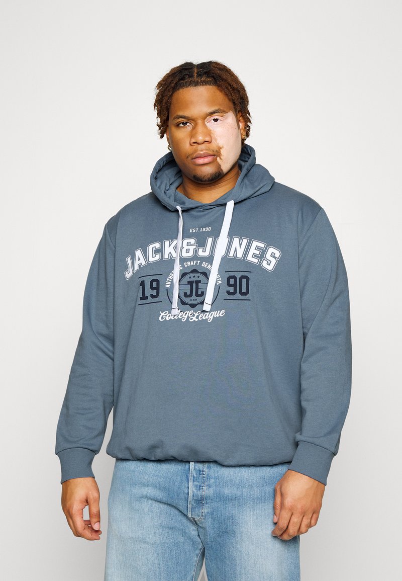 Jack & Jones JJANDY - Hættetrøje - flint stone/blå - Zalando.dk