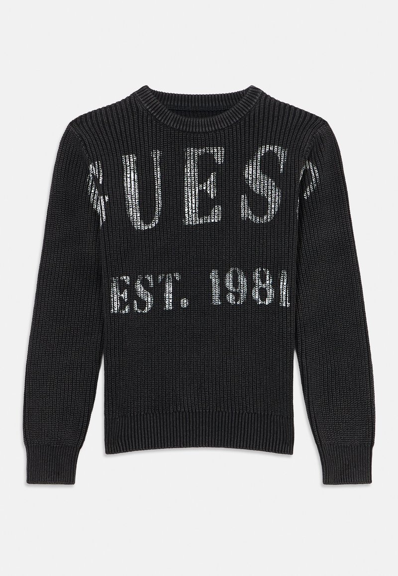Guess JUNIOR SWEATER - Neule - jet black/musta - Zalando.fi