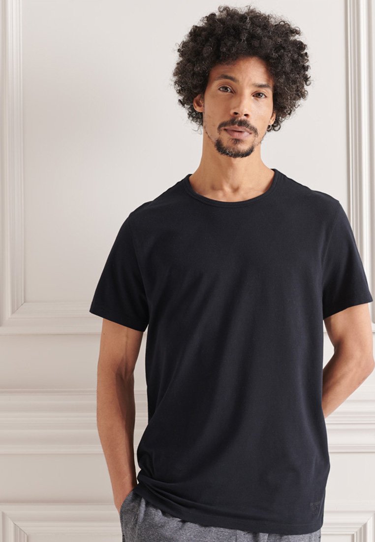 Superdry LAUNDRY SLIM DOUBLE PACK Basic T shirt Black Zalando ie superdry-laundry-slim-double-pack-basic-t-shirt-black-zalando-ie
