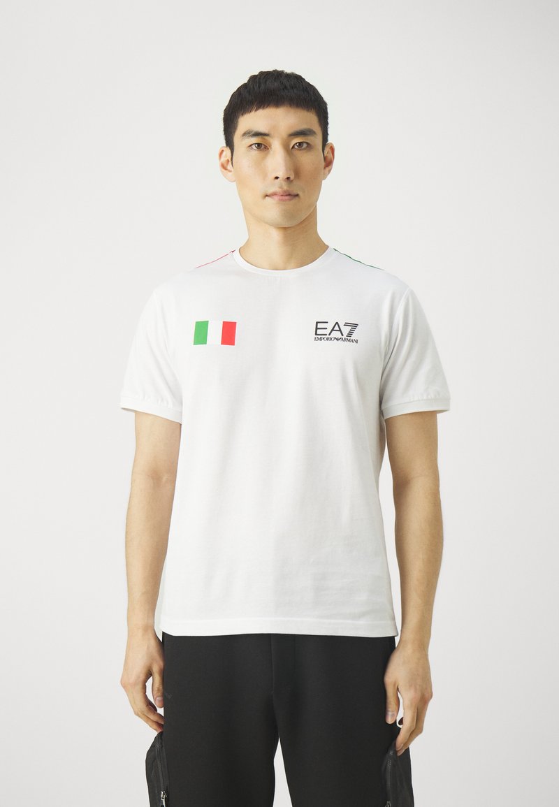EA7 Emporio Armani T-Shirt print - bianco/weiß - Zalando
