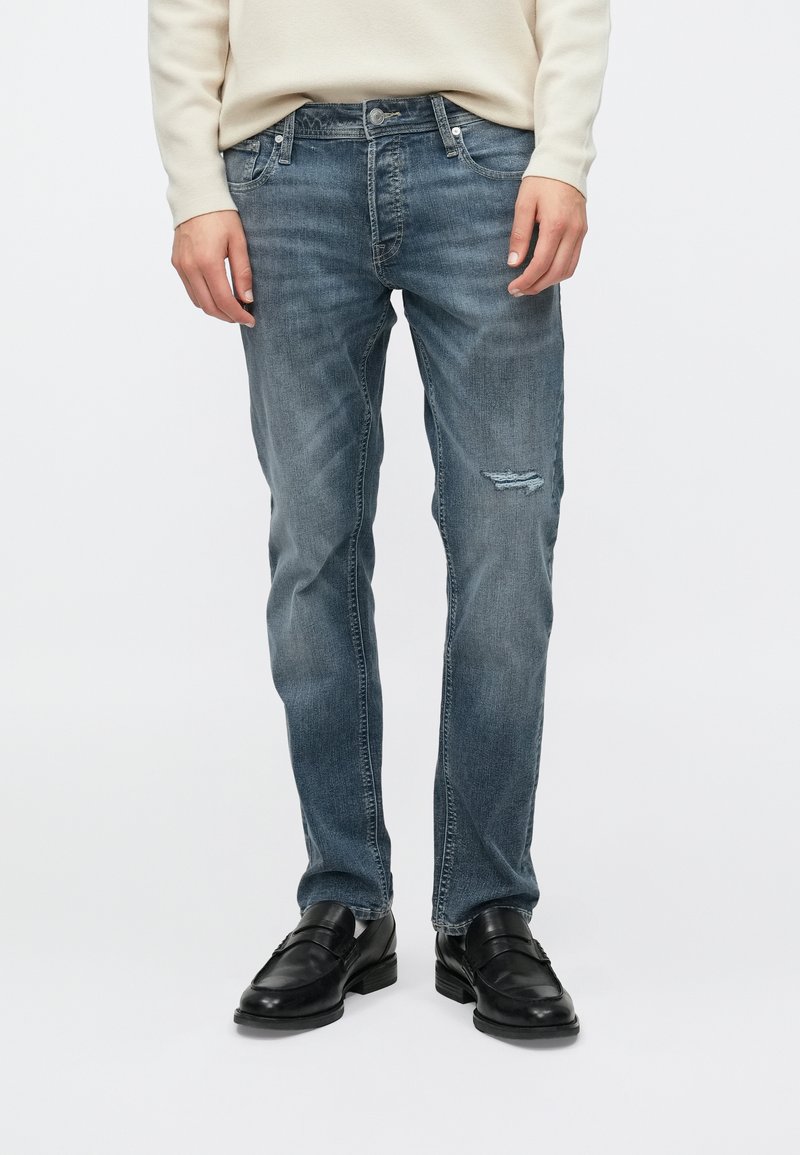 Jack & Jones JJIGLENN JJORIGINAL - Slim fit jeans - blue denim - Zalando