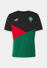 Puma MOROCCO FRMF - National team wear - black/vine/for all time red ...