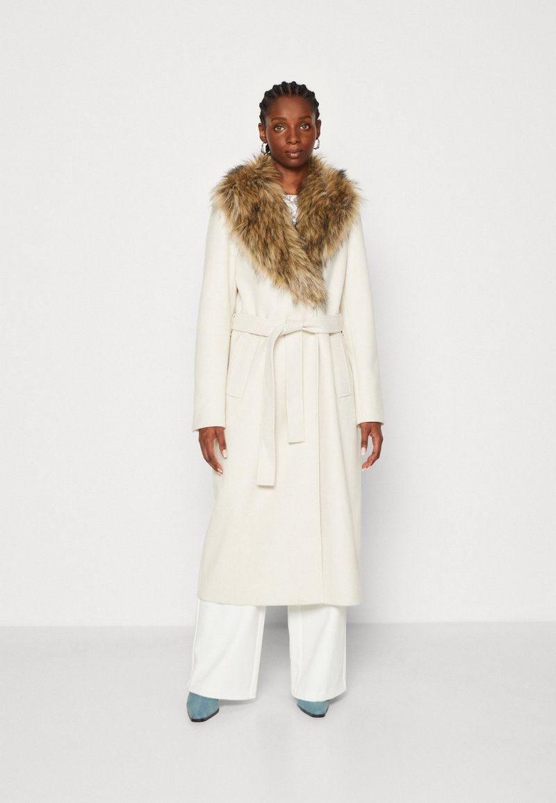 ONLY ONLOLIVIA LONG WRAP COAT - Klasikinis paltas - pumice stone/smėlinė - Zalando.lt