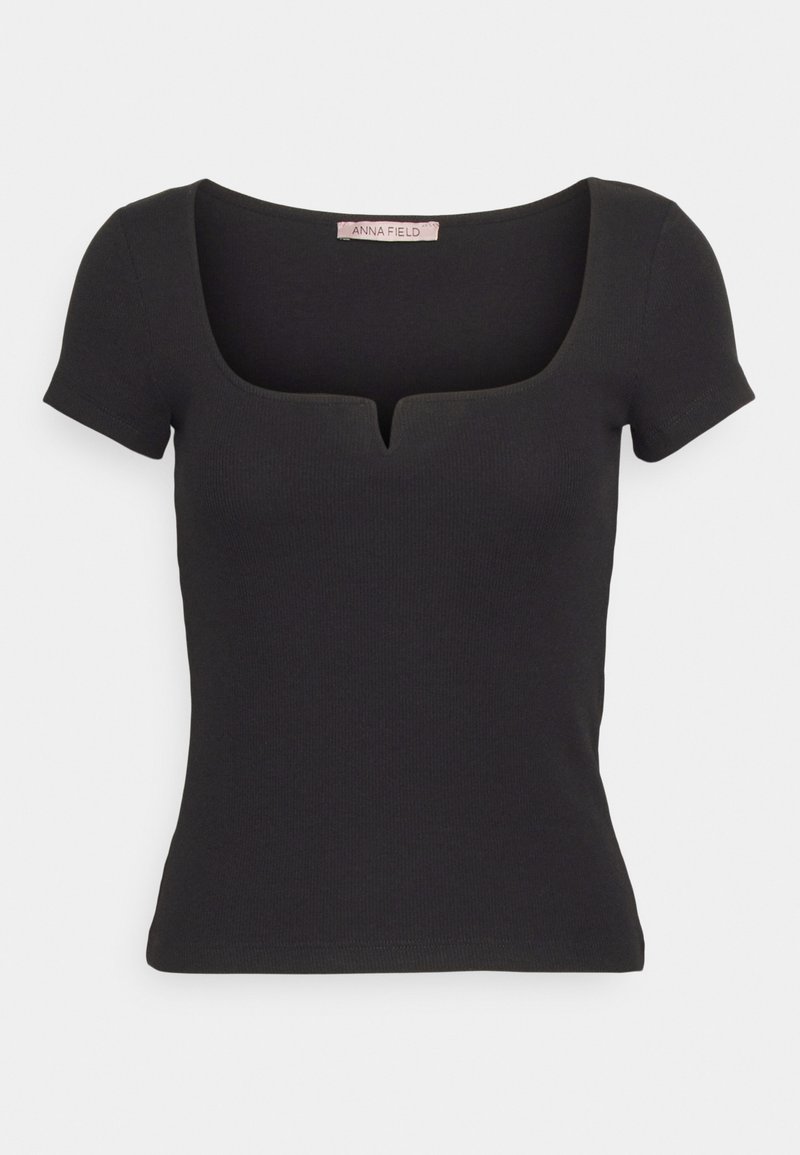 Anna Field Basic T-shirt - black - Zalando.co.uk
