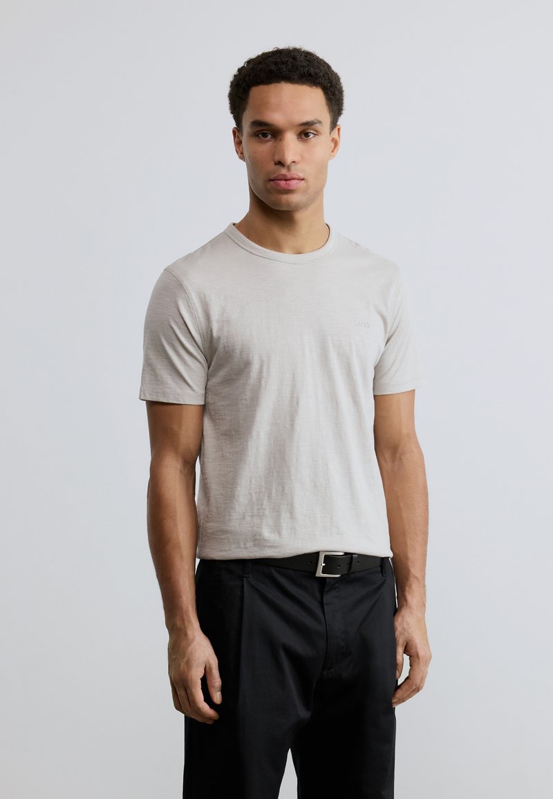 BOSS TEGOOD - Basic T-shirt - open grey/beige - Zalando