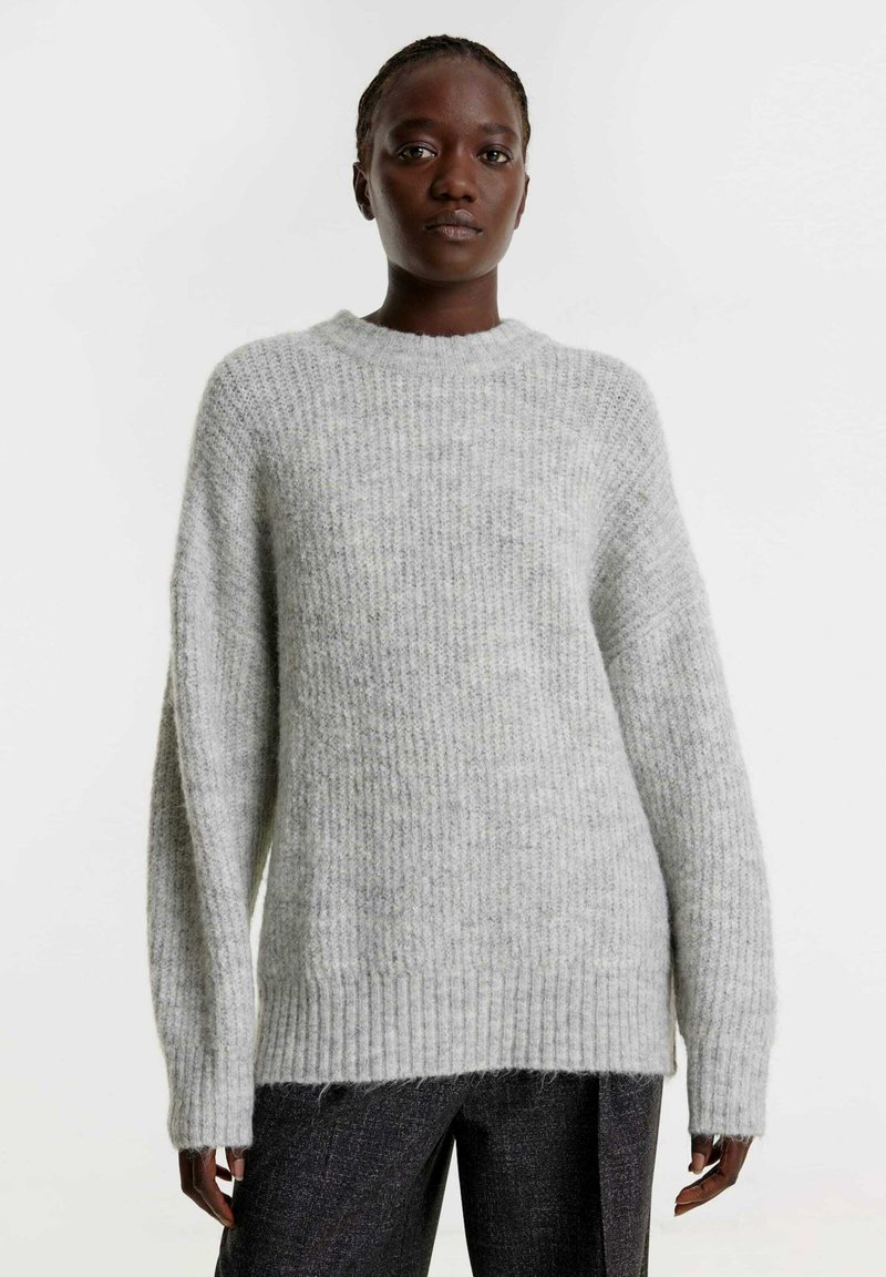 EDITED LUCA - Strickpullover - grau - Zalando.de