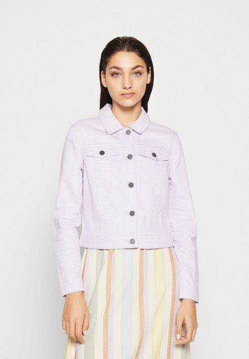 Urban Classics LADIES SHORT BOXY WORKER JACKET - Jeansjacke - lilac ...