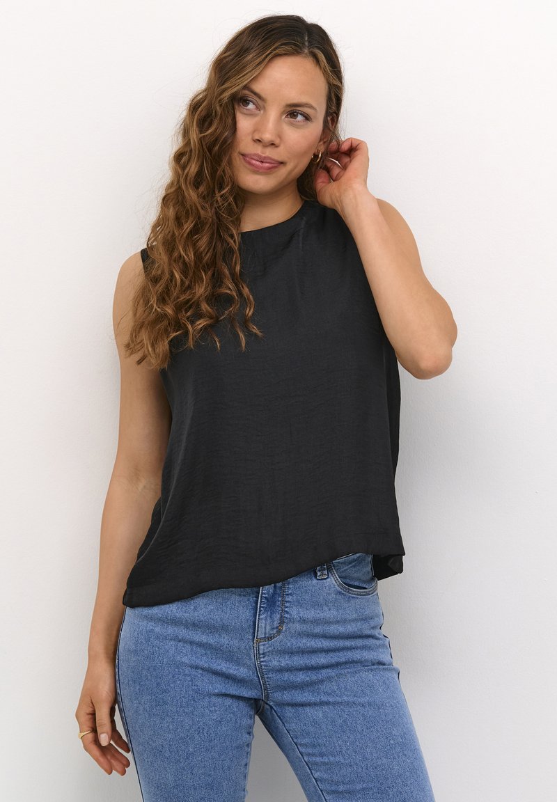 Kaffe Top/czarny melanż - Zalando.pl