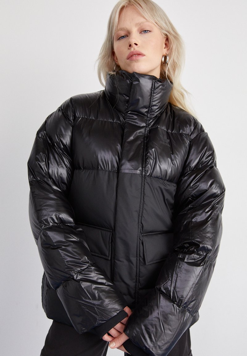 adidas Originals MIDWEIGHT DOWN PUFFER - Down jacket - black - Zalando.ie