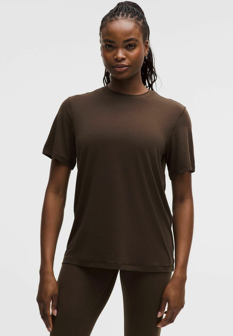 lululemon Training Short Sleeve - Basic T-shirt - walnut crunch/mottled ...